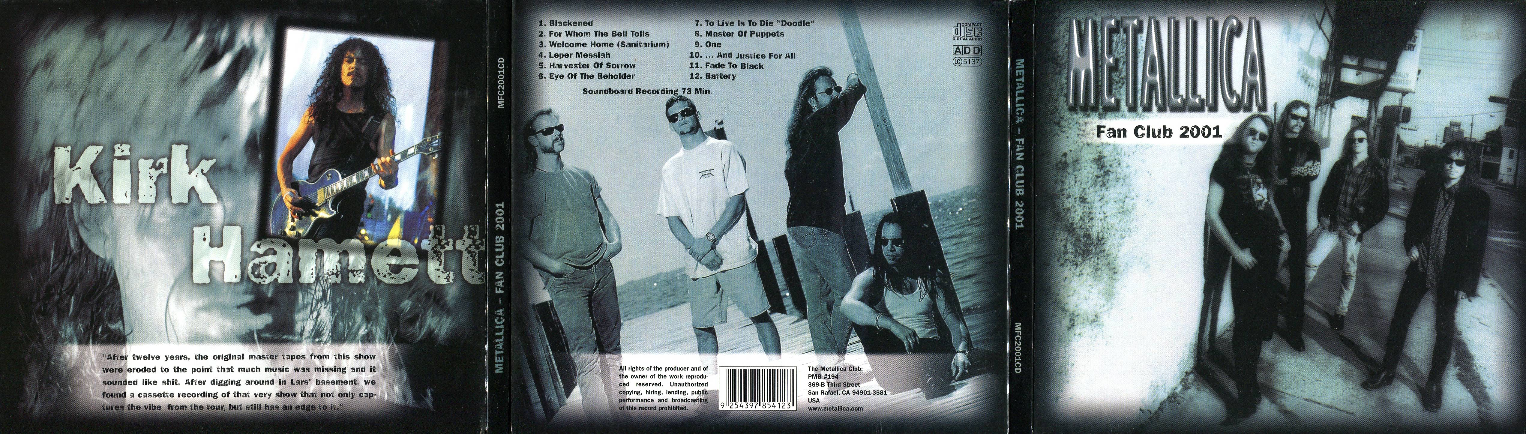 Metallica Fan Club 2001 [gatefold us] | CD Covers | Cover Century ...